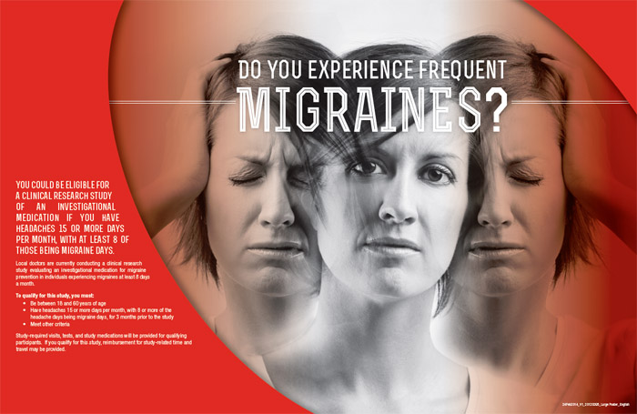 Migraines - Sherman Oaks CA (Clinical Trial # 27860)