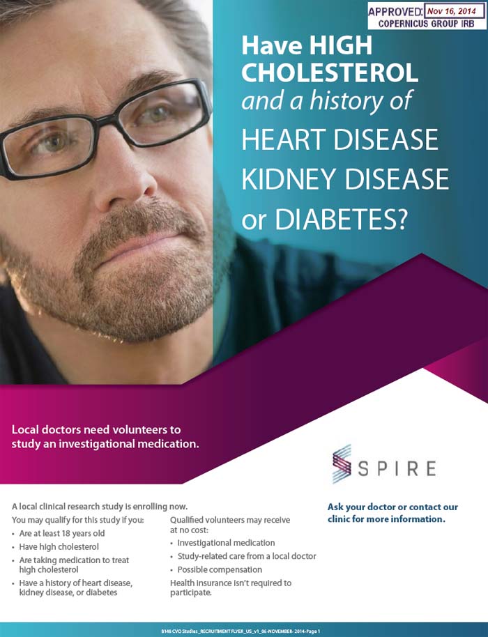 High Cholesterol - Gurnee IL (Clinical Trial # 29953)