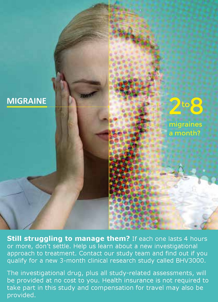 Migraine - Houston TX (Clinical Trial # 37599)