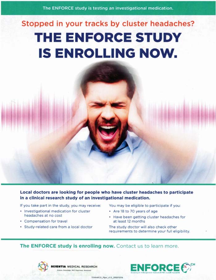 Episodic Cluster Headache - Denver CO (Clinical Trial # 38005)