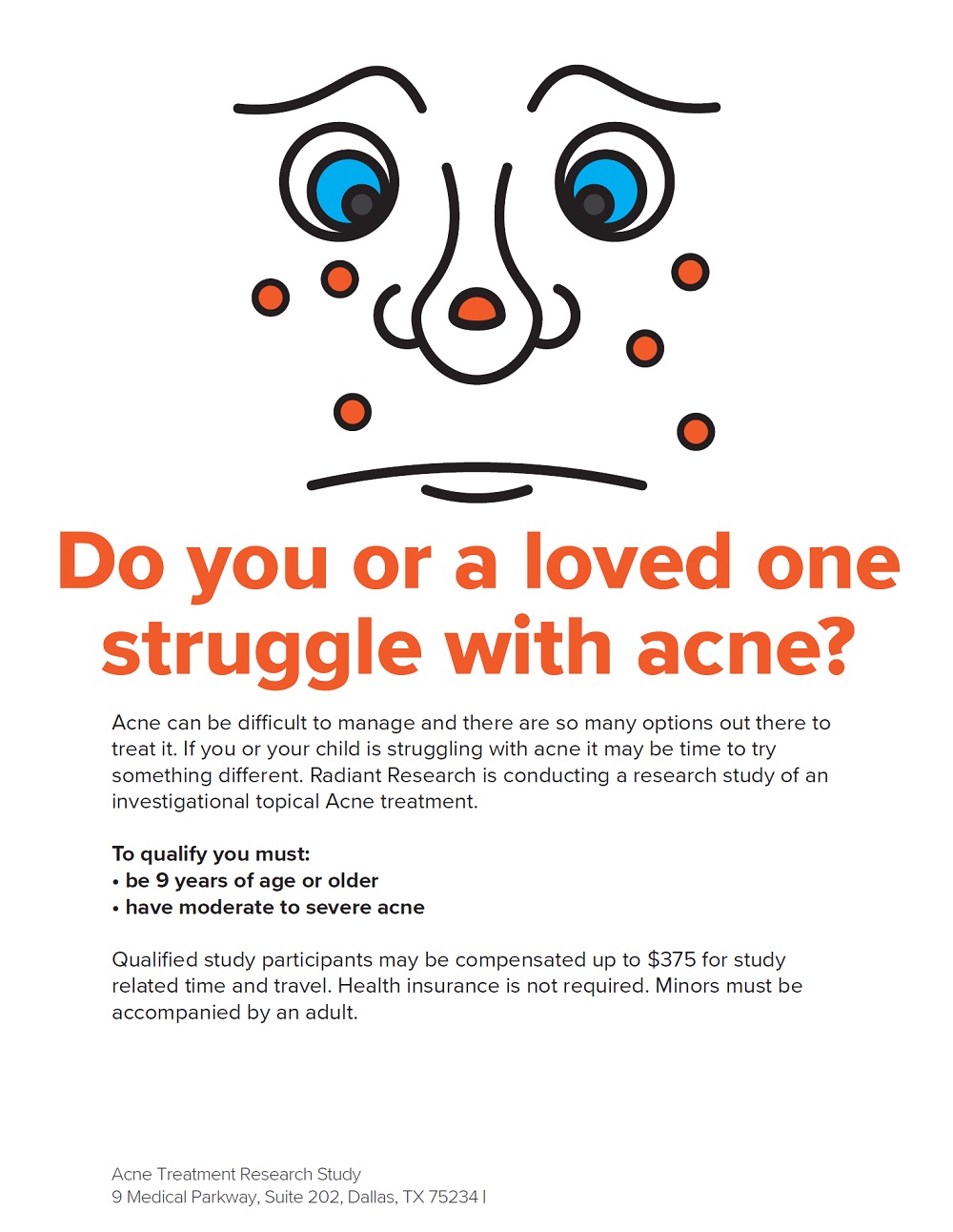 Acne - Dallas TX (Clinical Trial # 38271)