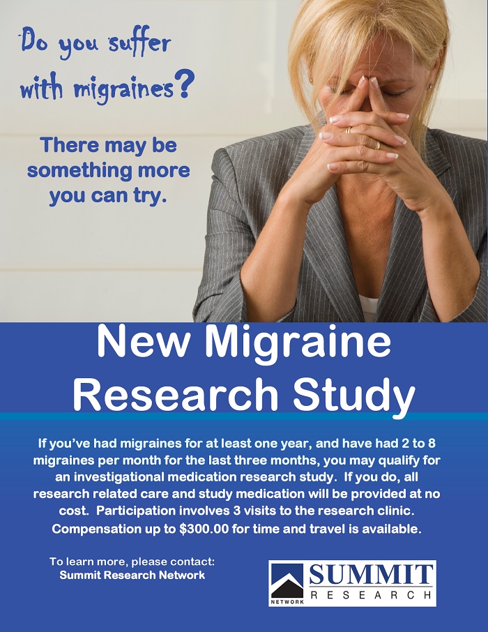 Migraine Headache - Portland OR (Clinical Trial # 39126)