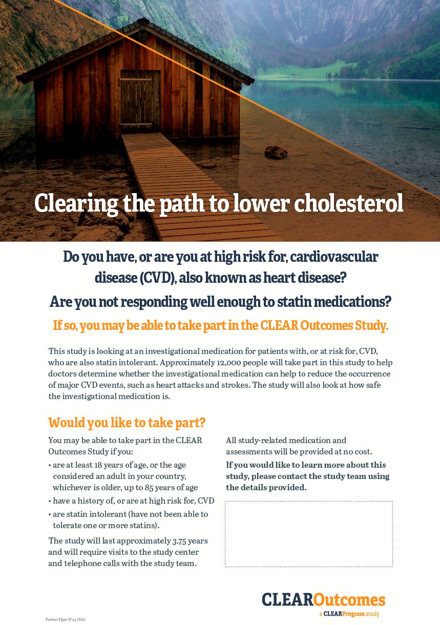 High Cholesterol - Gilbert AZ (Clinical Trial # 40126)