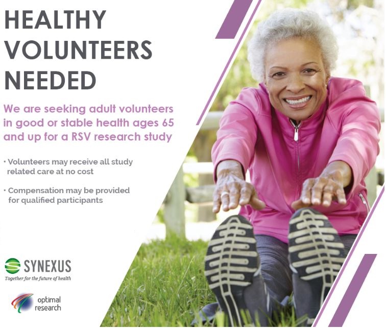 Healthy Volunteers (65-85) - Multiple Locations in the US (Clinical ...