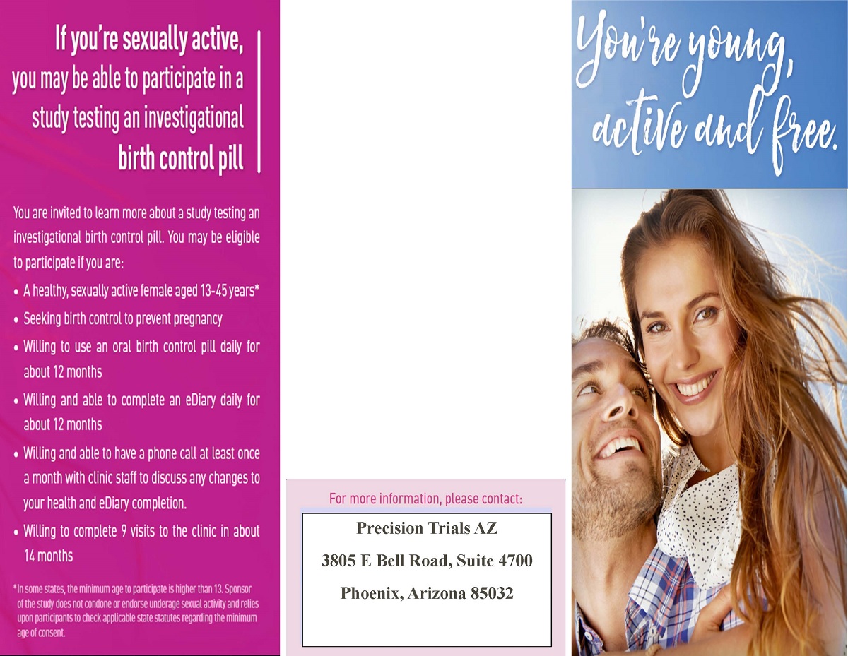 Oral Contraceptive (Birth Control) (Healthy Volunteers 16-35) - Phoenix ...