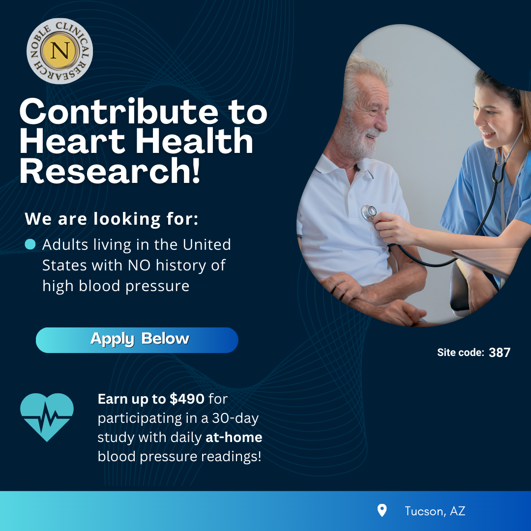 Healthy Volunteers for Cardiac Risk Factors Study - Tucson AZ (Clinical ...